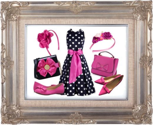 Vintage Pink Outfit With Two Accessory Styles – Wonderland Loft